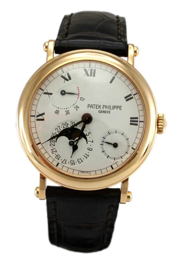 Patek Philippe Moon Phase Complications 18k Gold Watch
