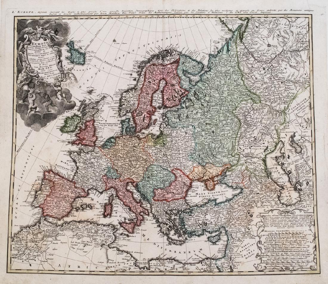Homann: Map of Europe, 1743