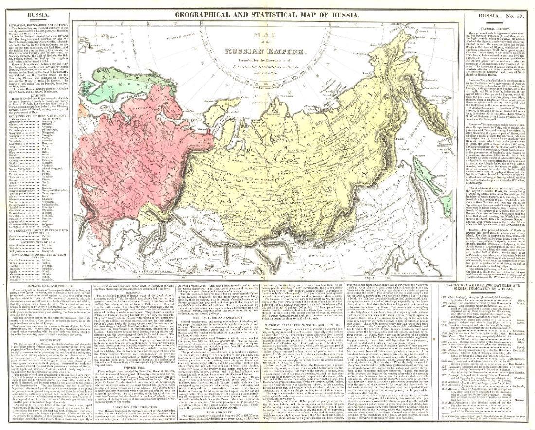 Geographical and Statistical Map of Russia, 1820 - Jul 08, 2017 ...