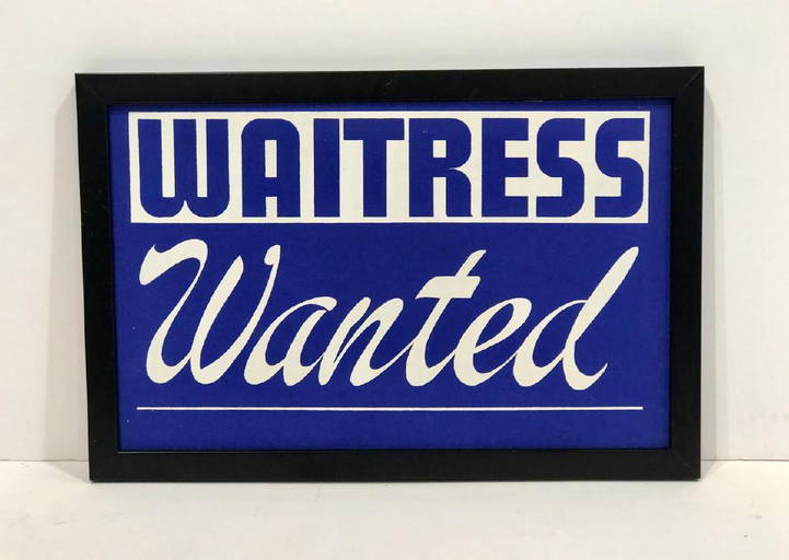 Diner Sign, Waitress Wanted
