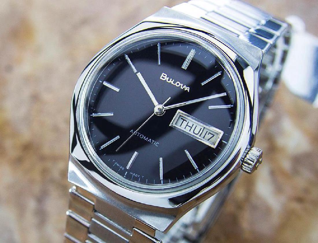 Bulova Automatic Vintage Rare Swiss 1970s Mens Watch