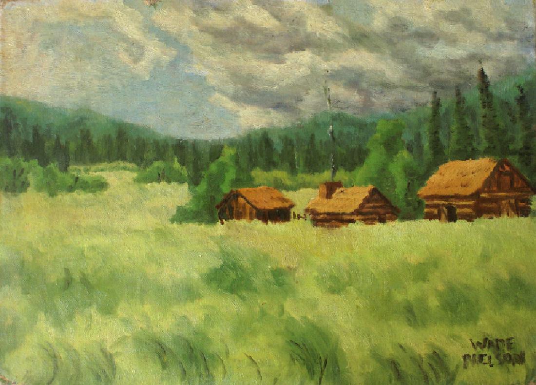 1962 Oil Painting on Artist Board by Wade Nelson