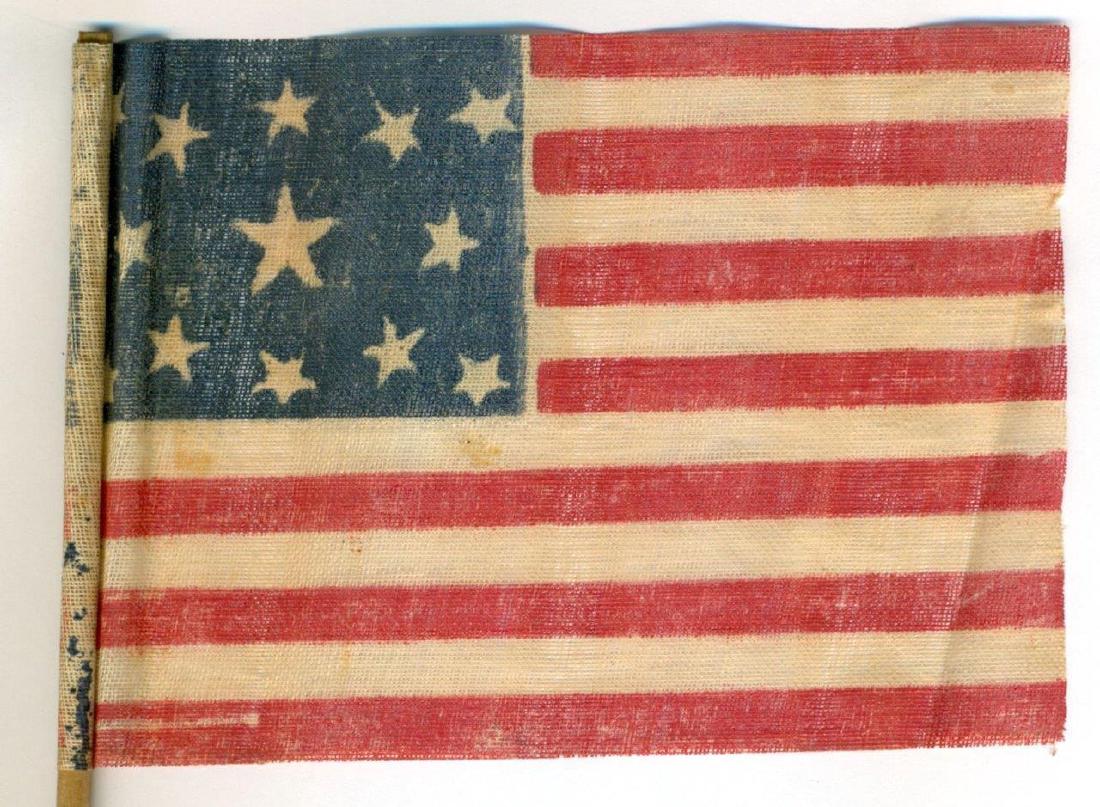 1876 Old Vintage 13 Star Centennial American Flag