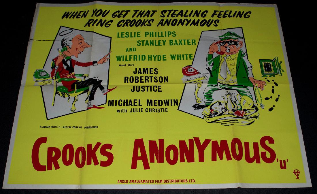 Crooks Anonymous 1962 Original British Movie Poster