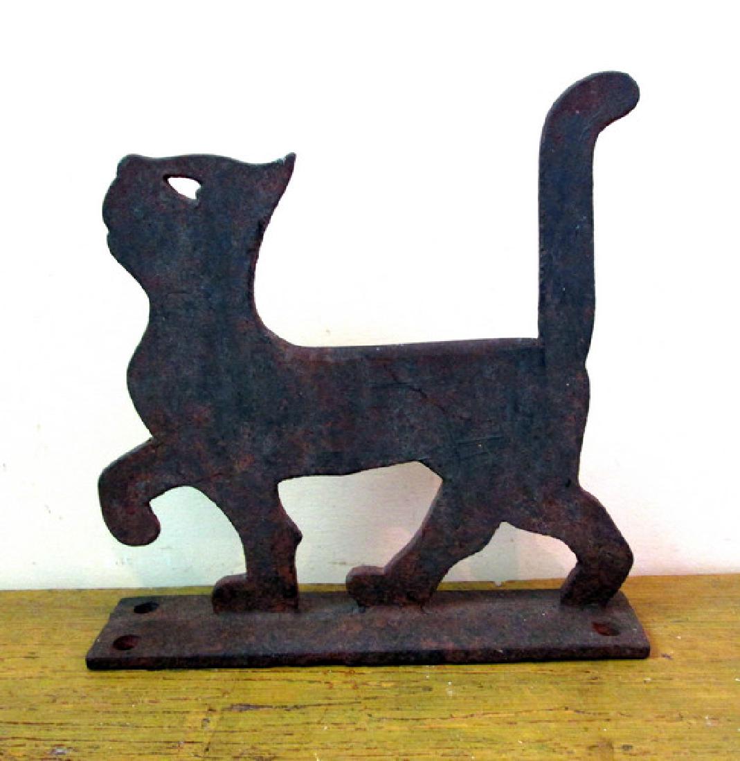 Antique Rare Cast Iron Cat Boot Scraper