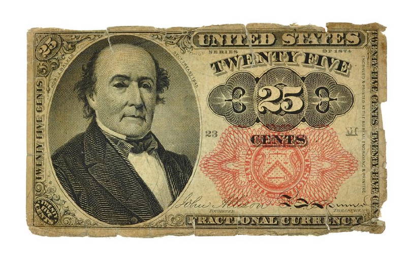 Rare 25c. U.s. Fractional Currency