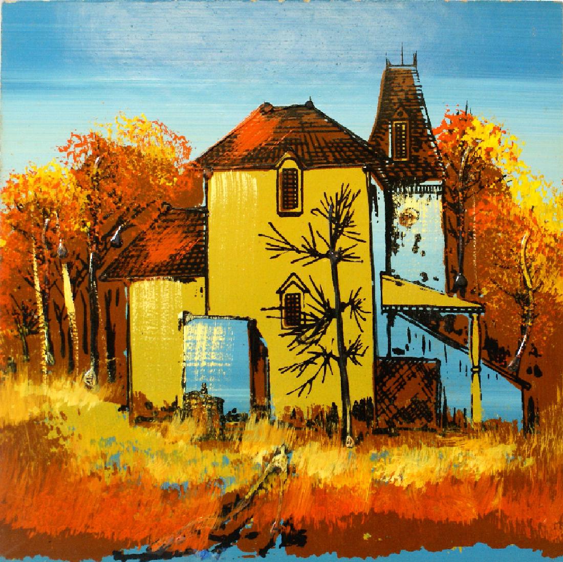 Painting: Country Mansion Expressionist / Realist Style