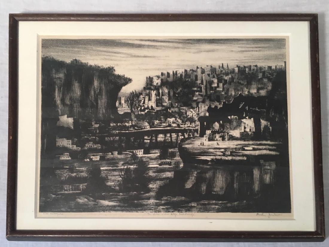 1949 Signed Artist Proof Lithograph by Martin Jackson