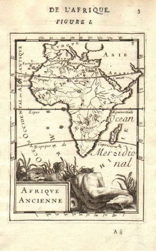 Mallet: Antique Map Of Ancient Africa, 1683