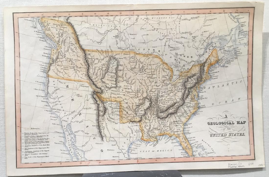 Hinton/Fenner/Sears: Antique Map of United States, 1832