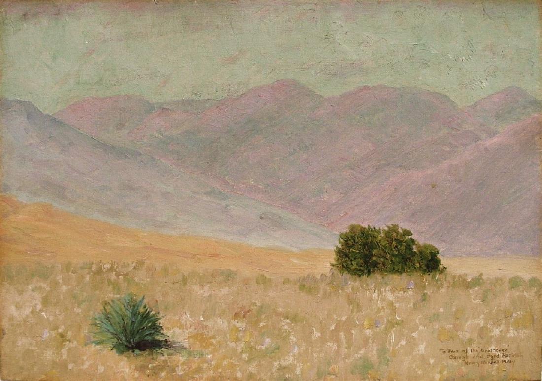 Henry Russell Wray Rocky Mts Colorado Oil Painting 1917