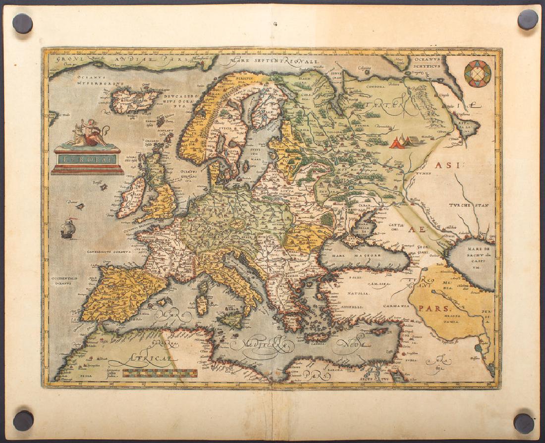 Ortelius: Antique Map of Europe, 1584