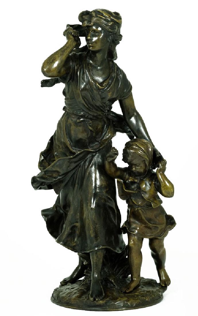 Hippolyte François Moreau Bronze Sculpture