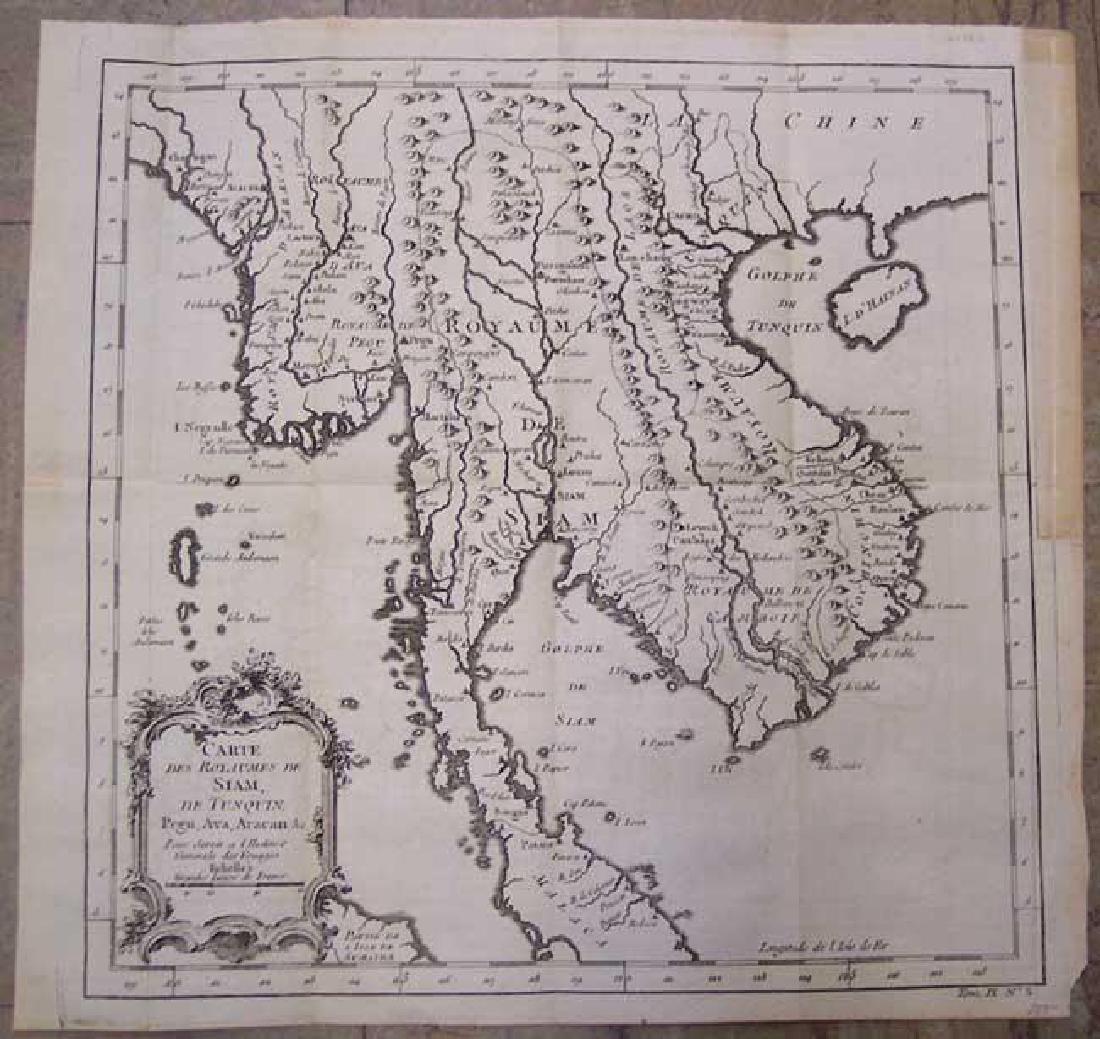 Bellin: Antique Map of Southeast Asia, 1750