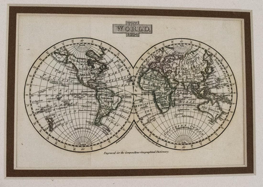 Russell: Antique Map Of World, 1804