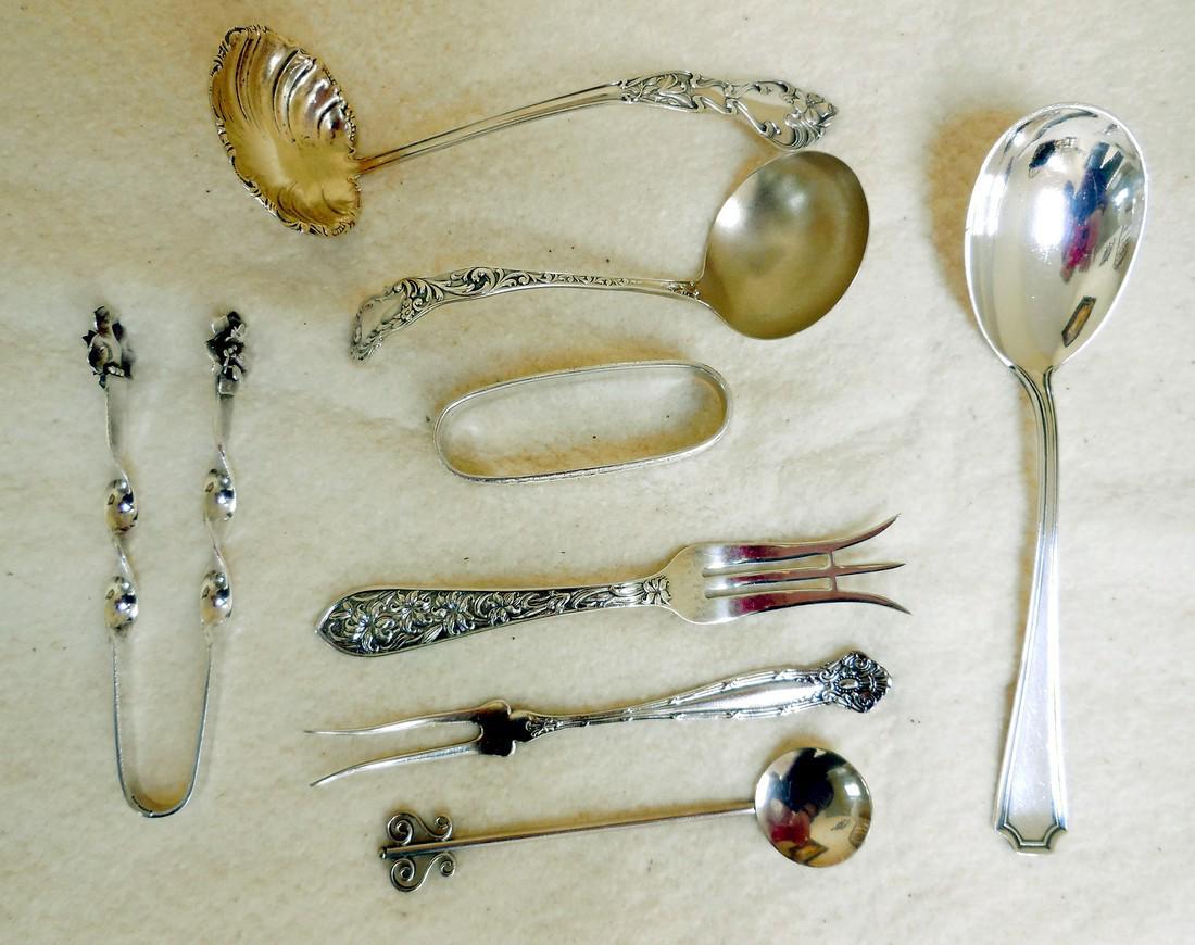 Lot Of American Sterling Silver Flatware Serving Pieces