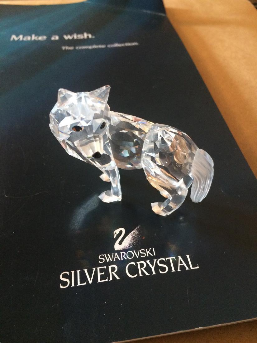 Swarovski Crystal Wolf Figurine