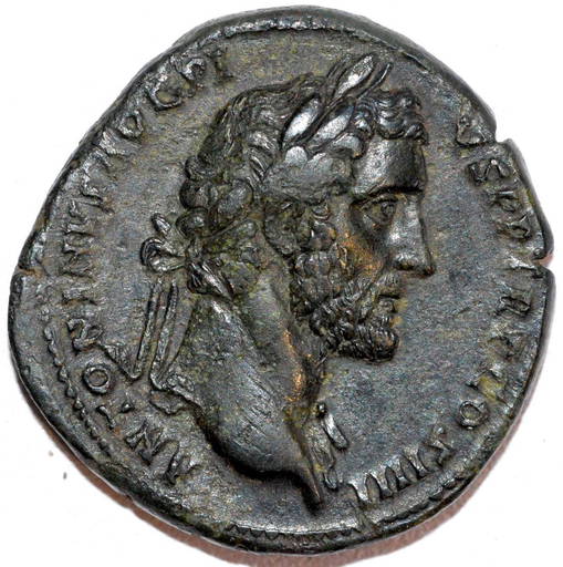 Rare Ancient Roman Sestertius Of Emperor Antoninus Pius