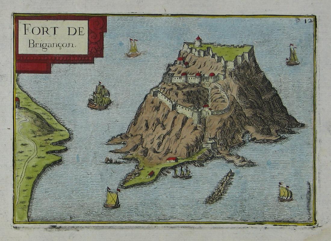Tassin: Antique Map of Fort of Bregancon, 1636