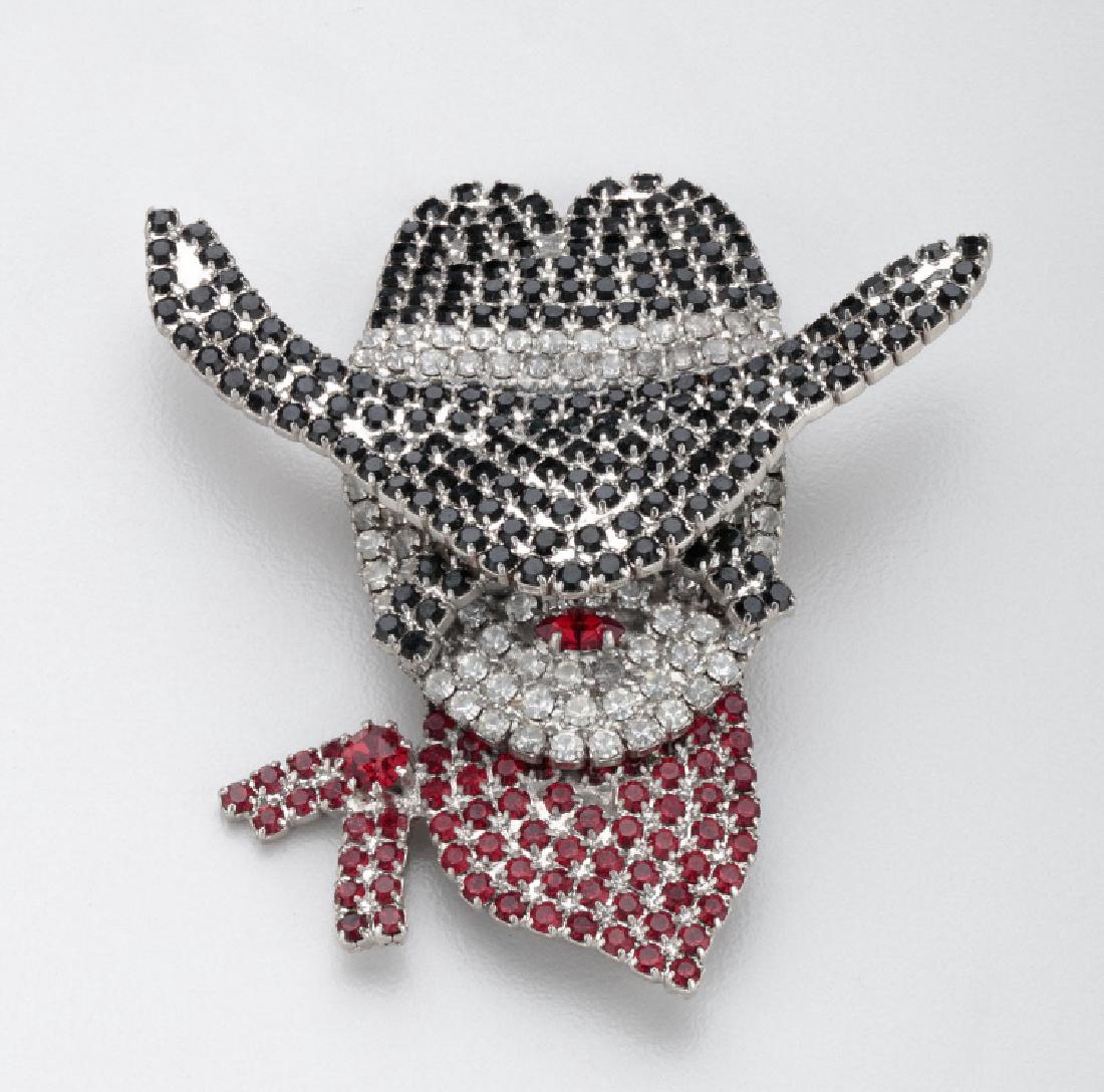 BUTLER & WILSON COWBOY BROOCH