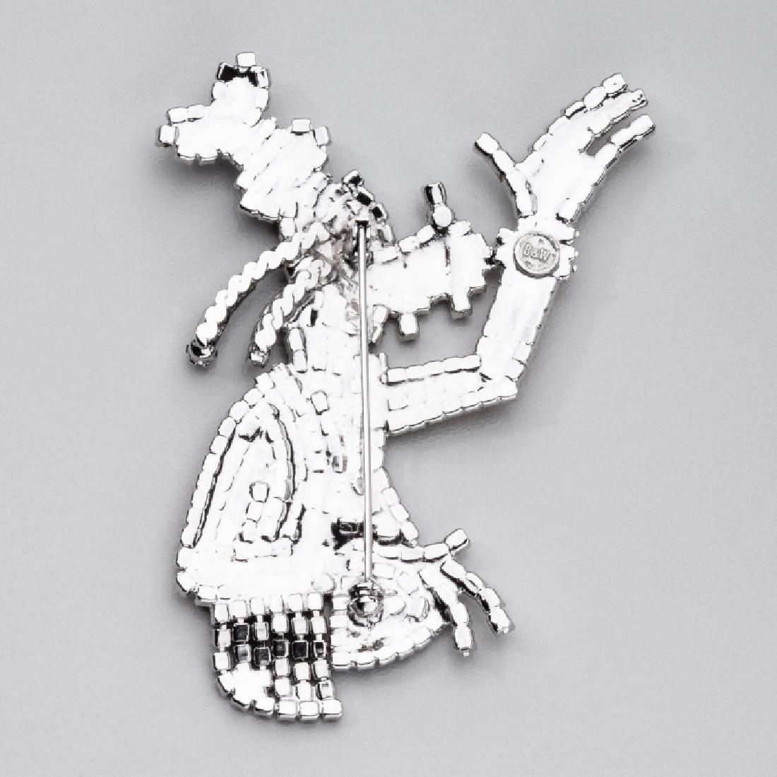 BUTLER & WILSON RHINESTONE GOOFY DISNEY BROOCH