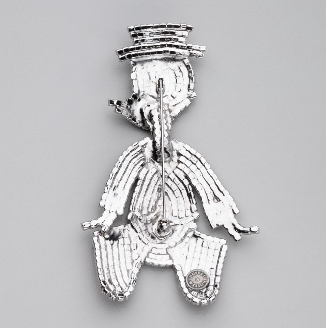 BUTLER & WILSON RHINESTONE WORKING DONALD DISNEY BROOCH