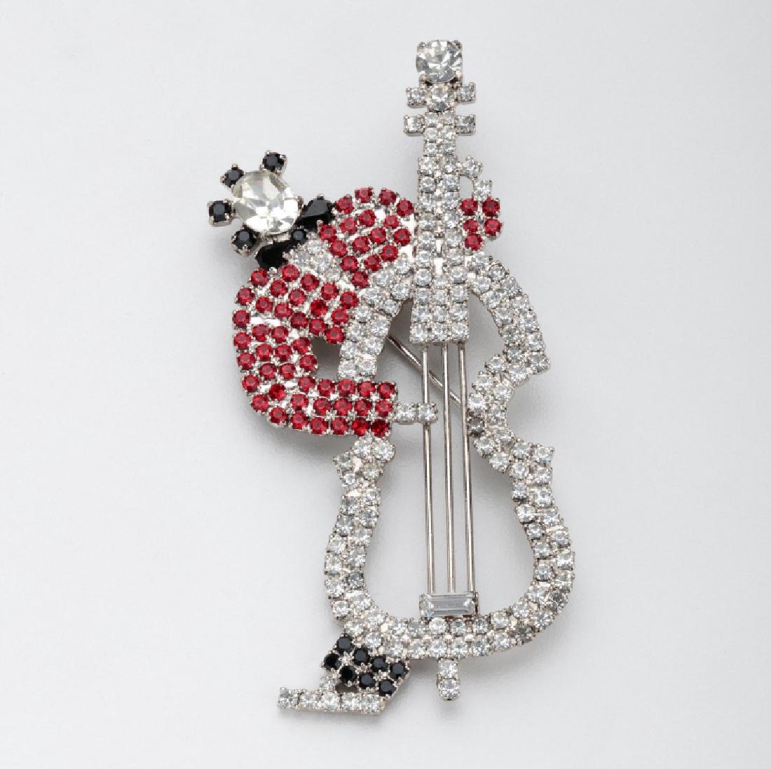 VINTAGE BUTLER & WILSON MUSICIAN BROOCH