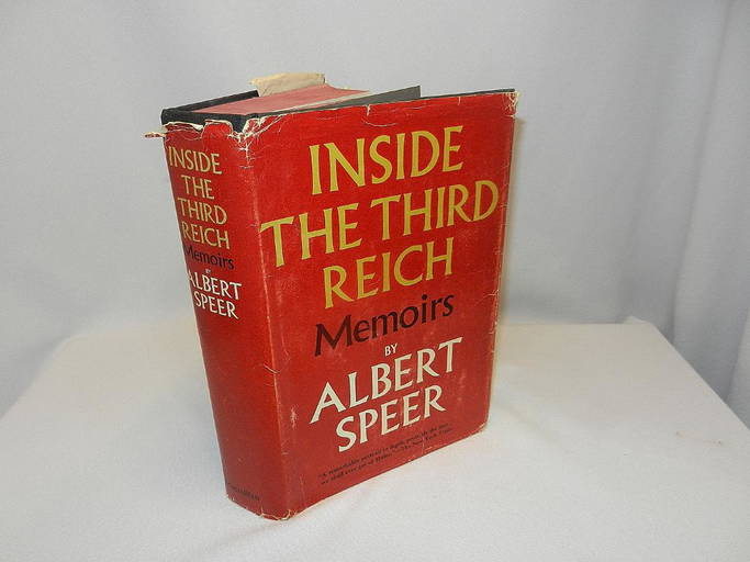 Inside Third Reich Memoirs Albert Speer First Printing - Oct 07, 2017 ...