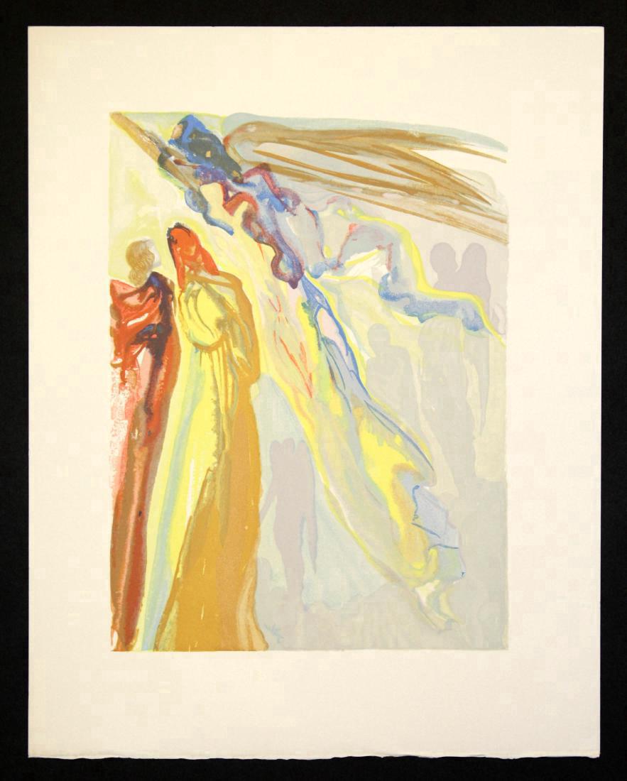 Salvador Dali Woodblock The Two Circles of Spirits