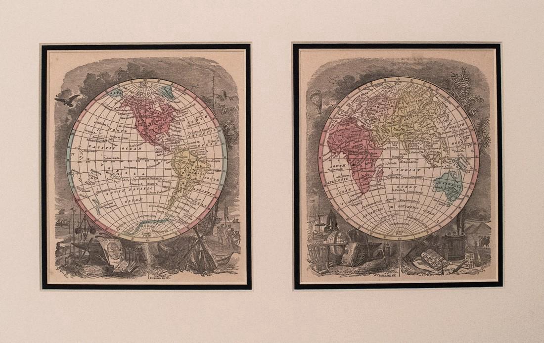 Morse: Antique Map of the World, 1857