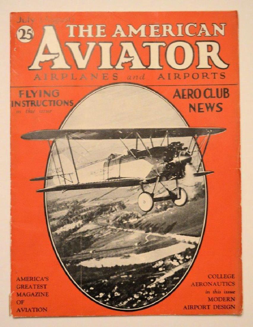 VINTAGE MAGAZINE JULY 1926 AMERICAN AVIATOR AIRPLANES