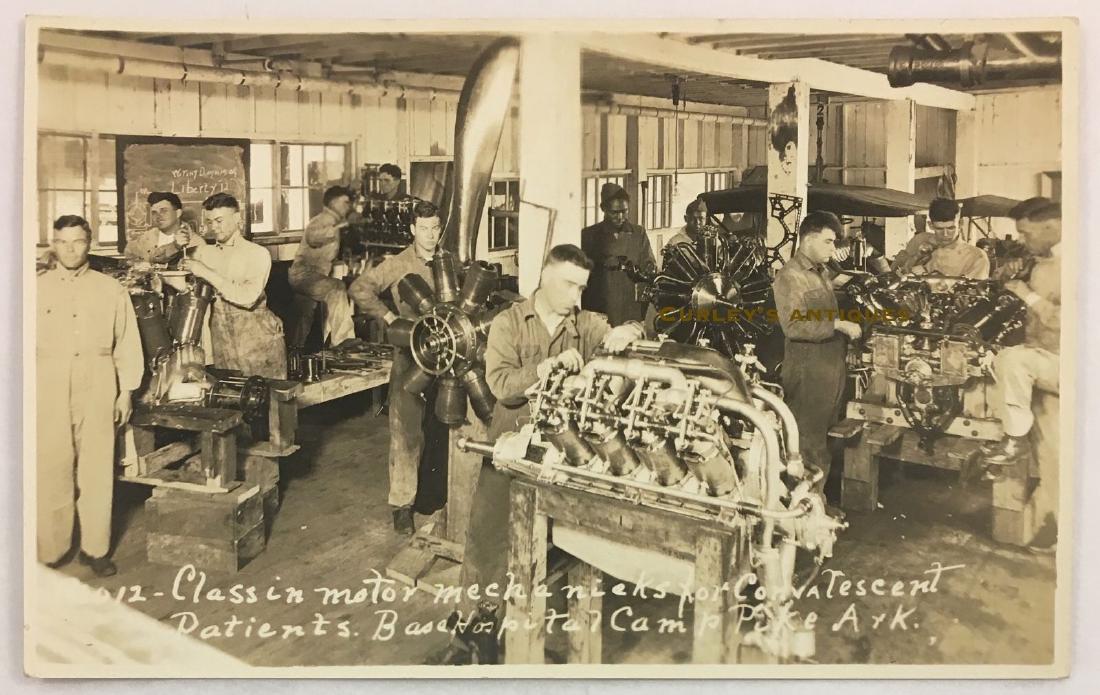 Antique WWI Liberty L12 Aircraft Engine Class Camp Pike