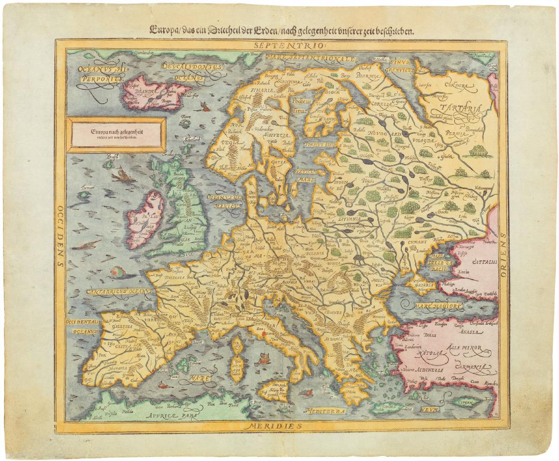Munster: Antique Woodcut Map of Europe, 1588 - Oct 28, 2017 | Jasper52 ...