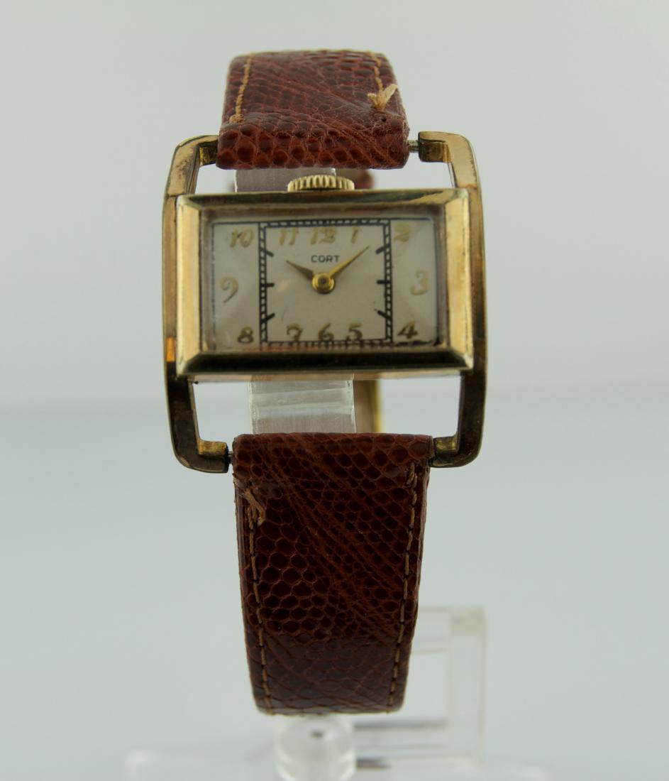 Vintage Cort Deco Gold Filled Driver's Watch, 1940s