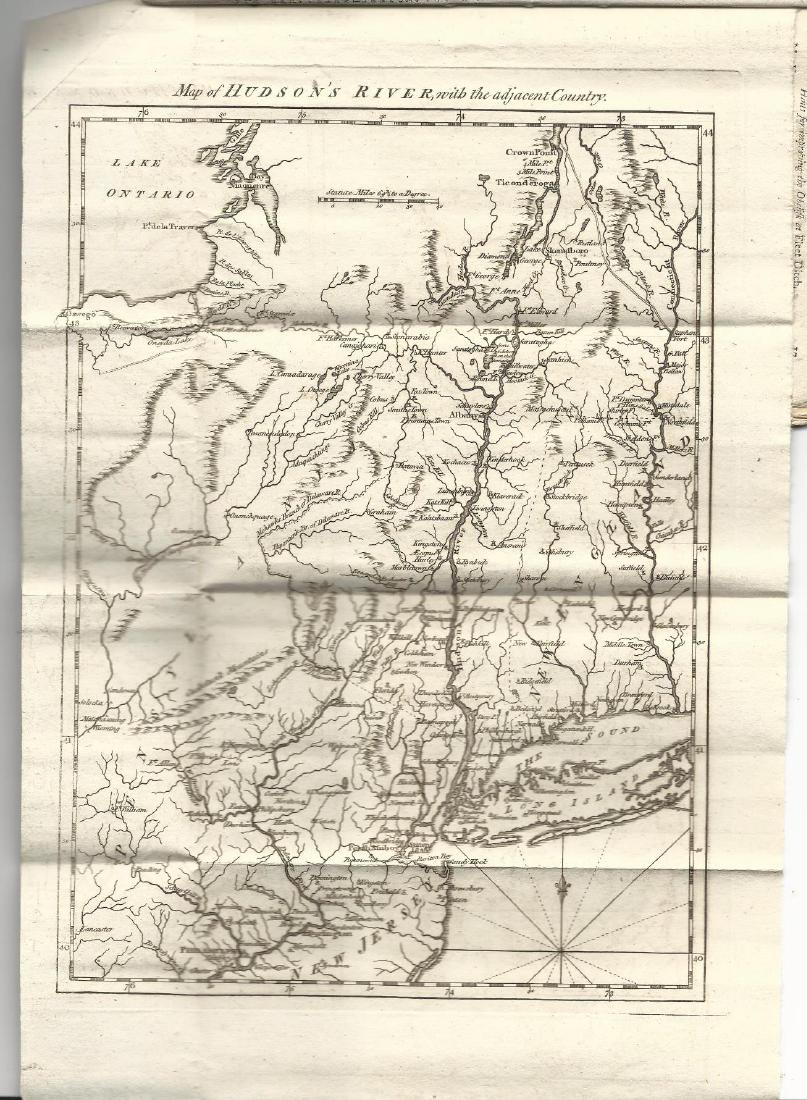 1778 Revolutionary War Map Hudson's River Country