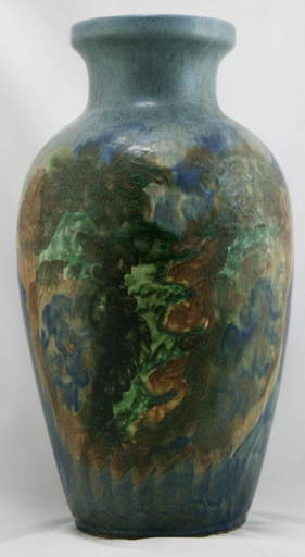 Peters & Reed Chromal Vase With Scenic Landscape