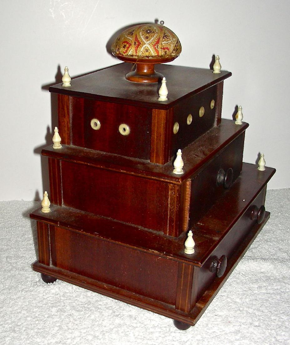 Tiered Shaker Sewing Caddy w/ 2 Drawers