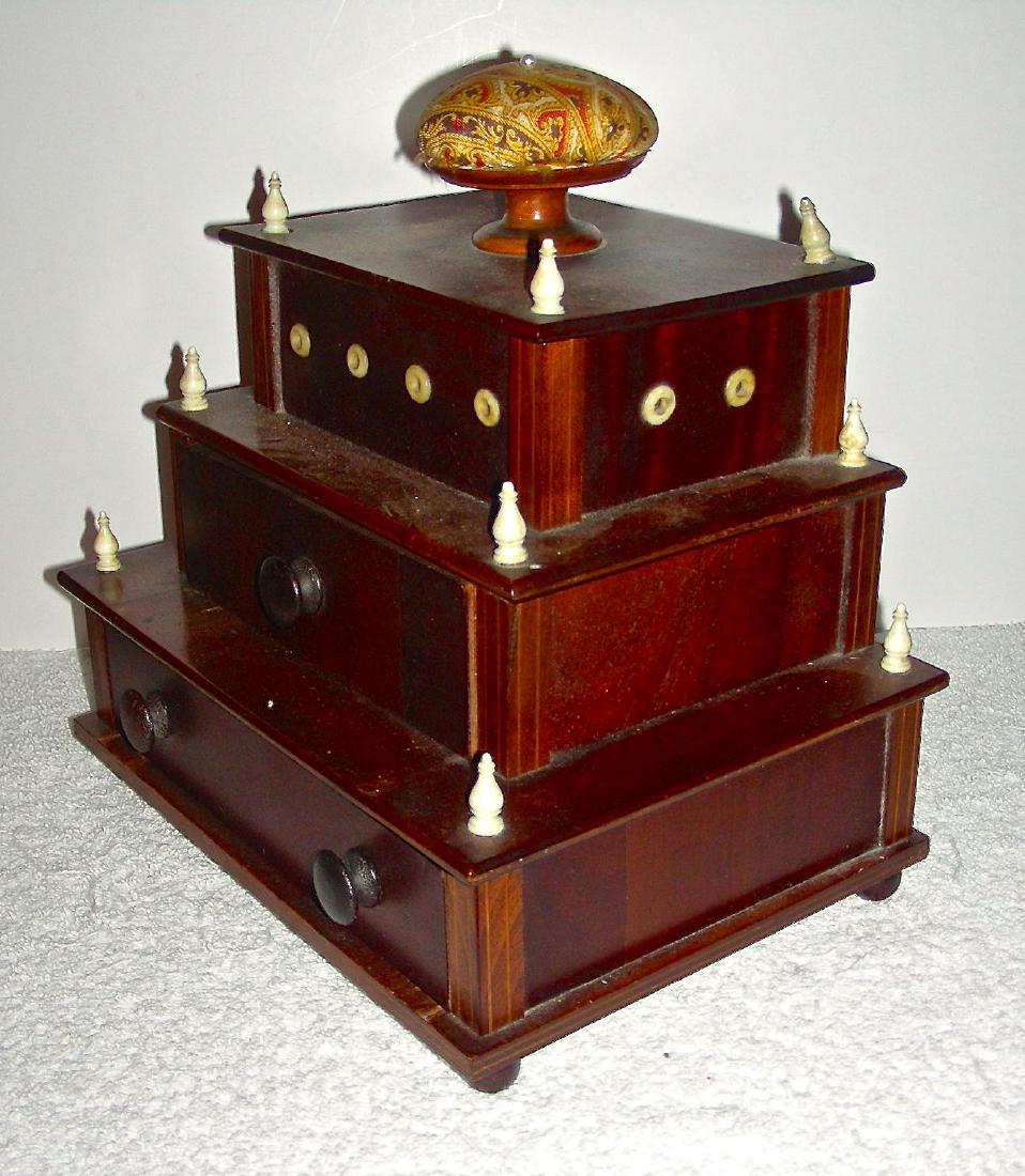 Tiered Shaker Sewing Caddy w/ 2 Drawers