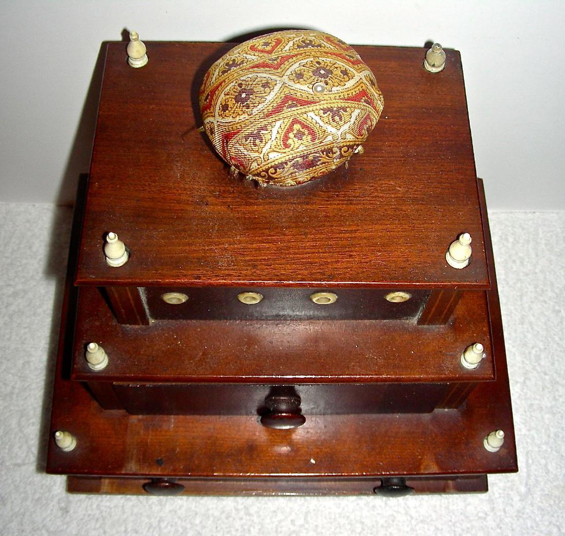 Tiered Shaker Sewing Caddy w/ 2 Drawers