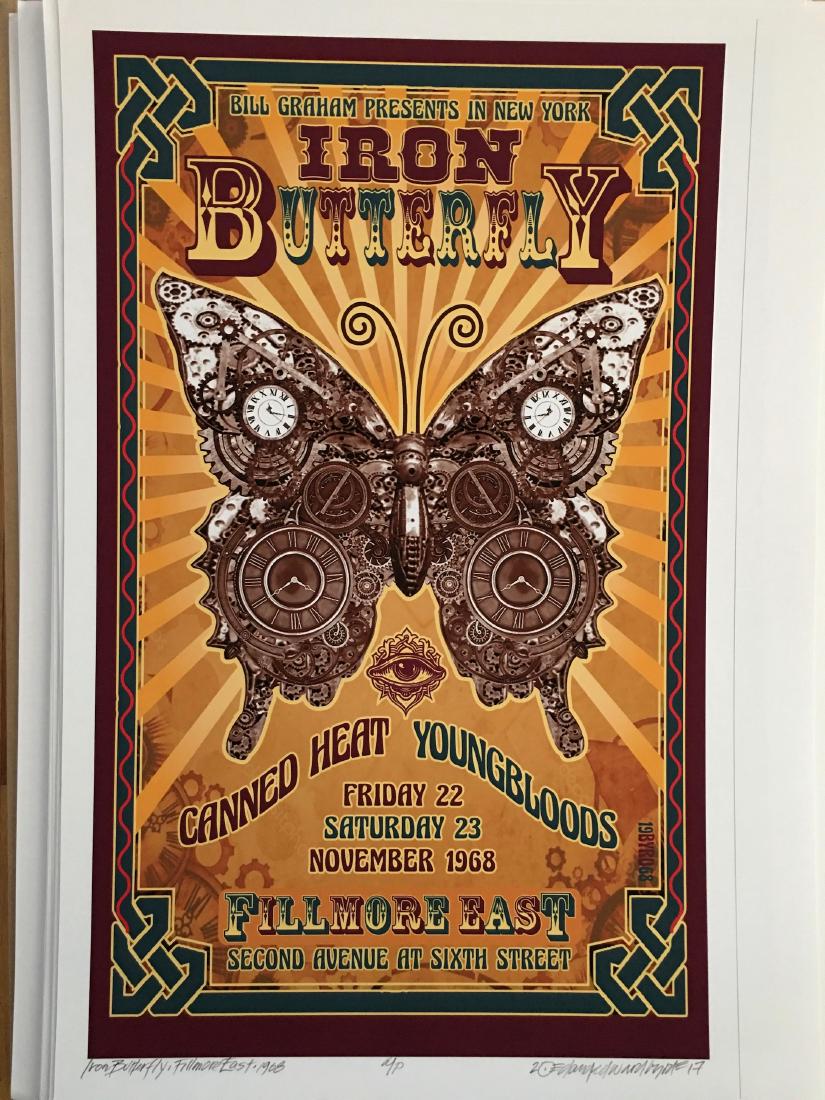 DAVID BYRD - IRON BUTTERFLY - SIGNED POSTER