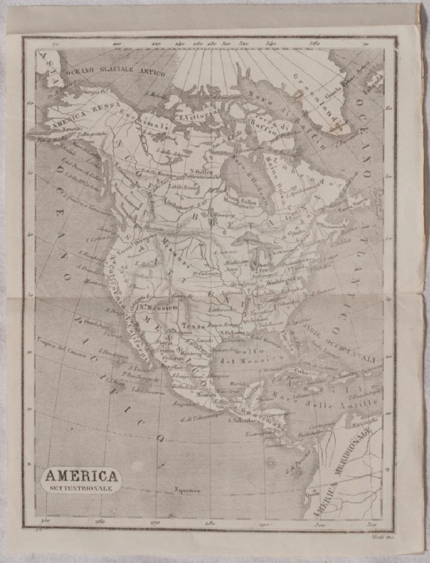 Antique Map of North America, 1860