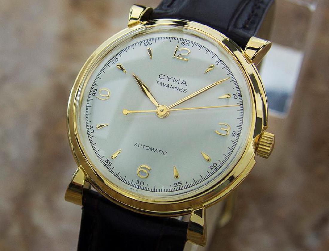 Cyma Bumper Automatic 1960s Vintage Gold Plated Watch