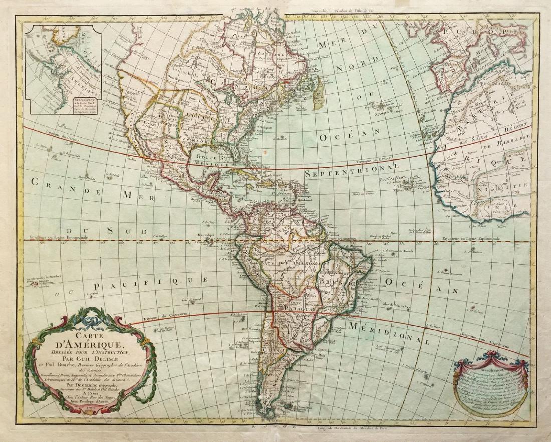 de l’Isle / Buache: Antique Map of the Americas, 1790 - Dec 27, 2017 ...