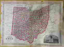 1818 Map of Ohio - Feb 28, 2016 | Main Auction Galleries in OH