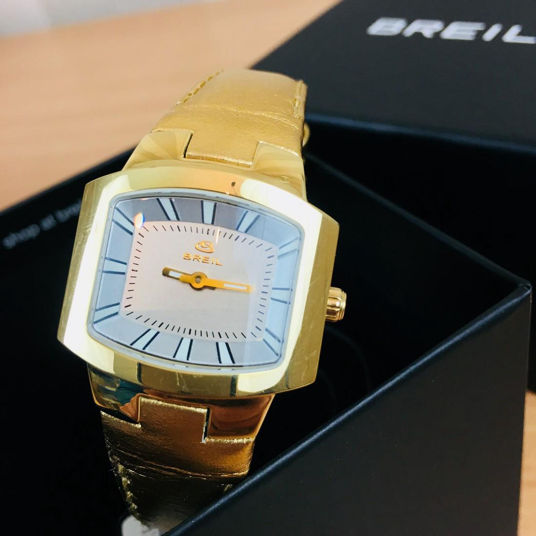 BREIL Ladies Gold Plated Italian Watch New With Box