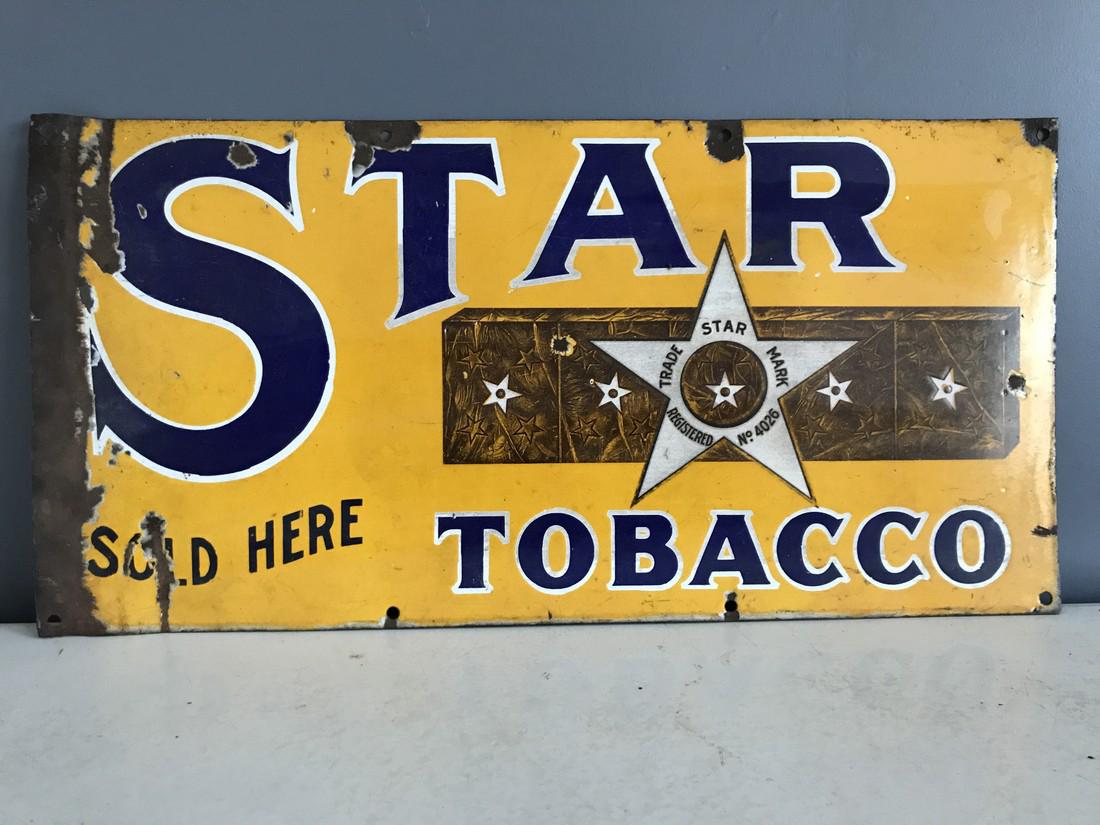 Star Tobacco Porcelain Sign