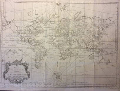 Seutter: Antique Map Of The World, 1740