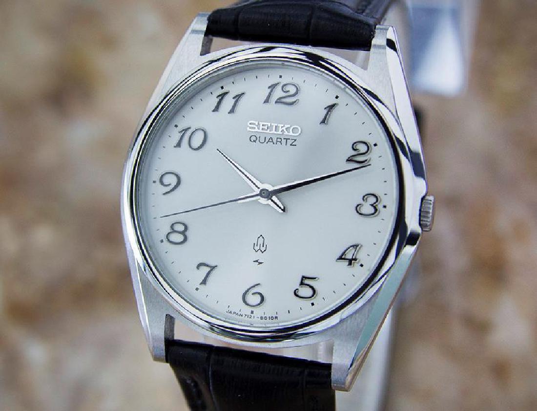 Seiko 1980s Mens Rare Stainless Steel Quartz Watch