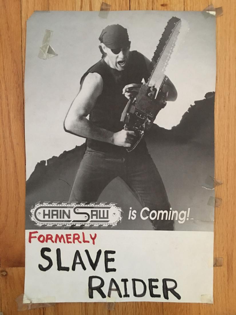 SLAVE RAIDER POSTER - CHAIN SAW