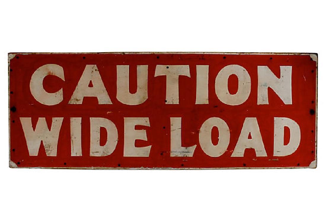 Caution Wide Load Sign